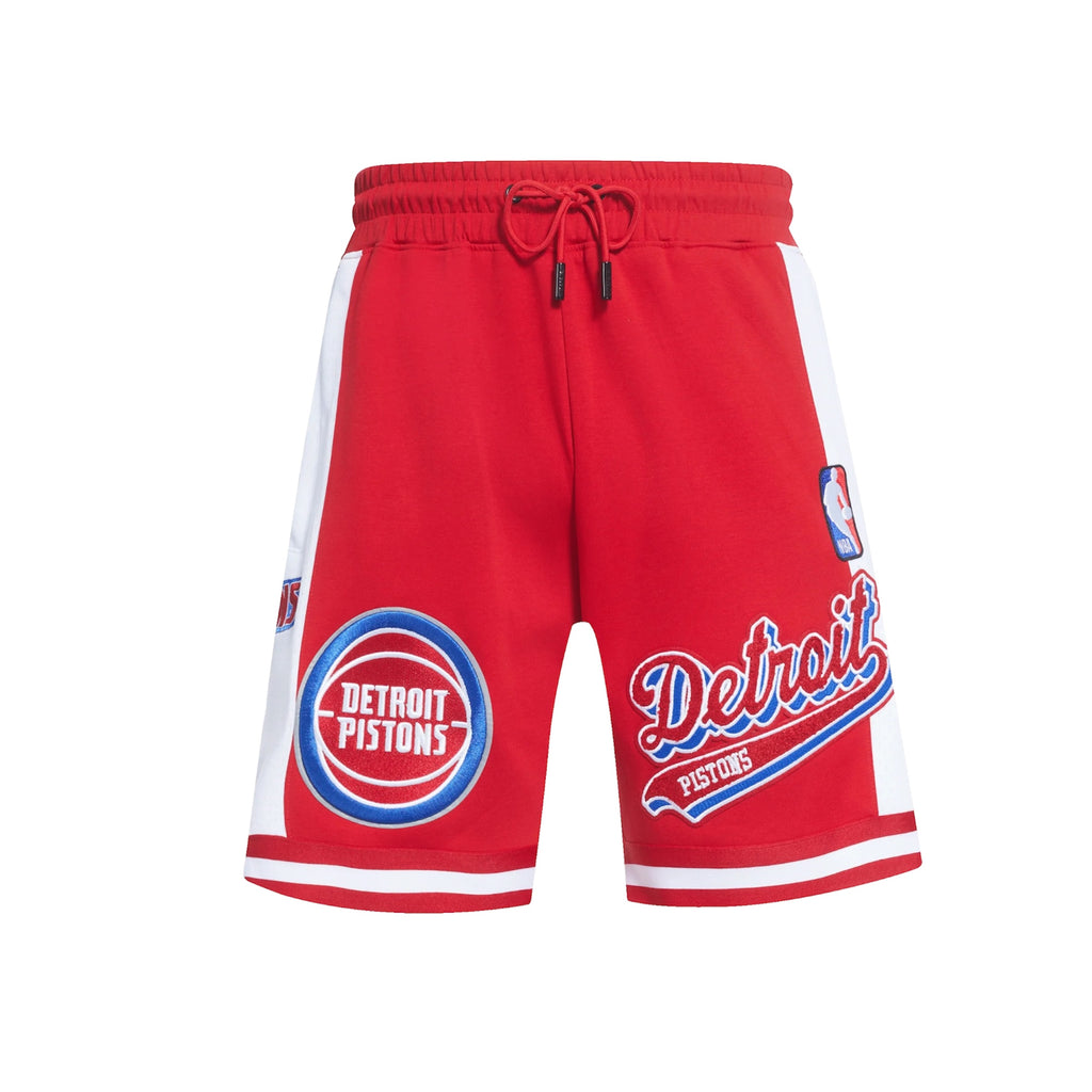 Pro Pistons Script Shorts Red – Three Thirteen Store