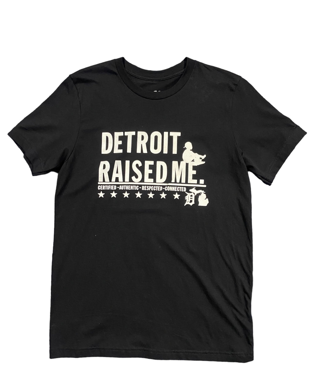 Detroit Raised Me Tee Blk/Wht – Three Thirteen Store